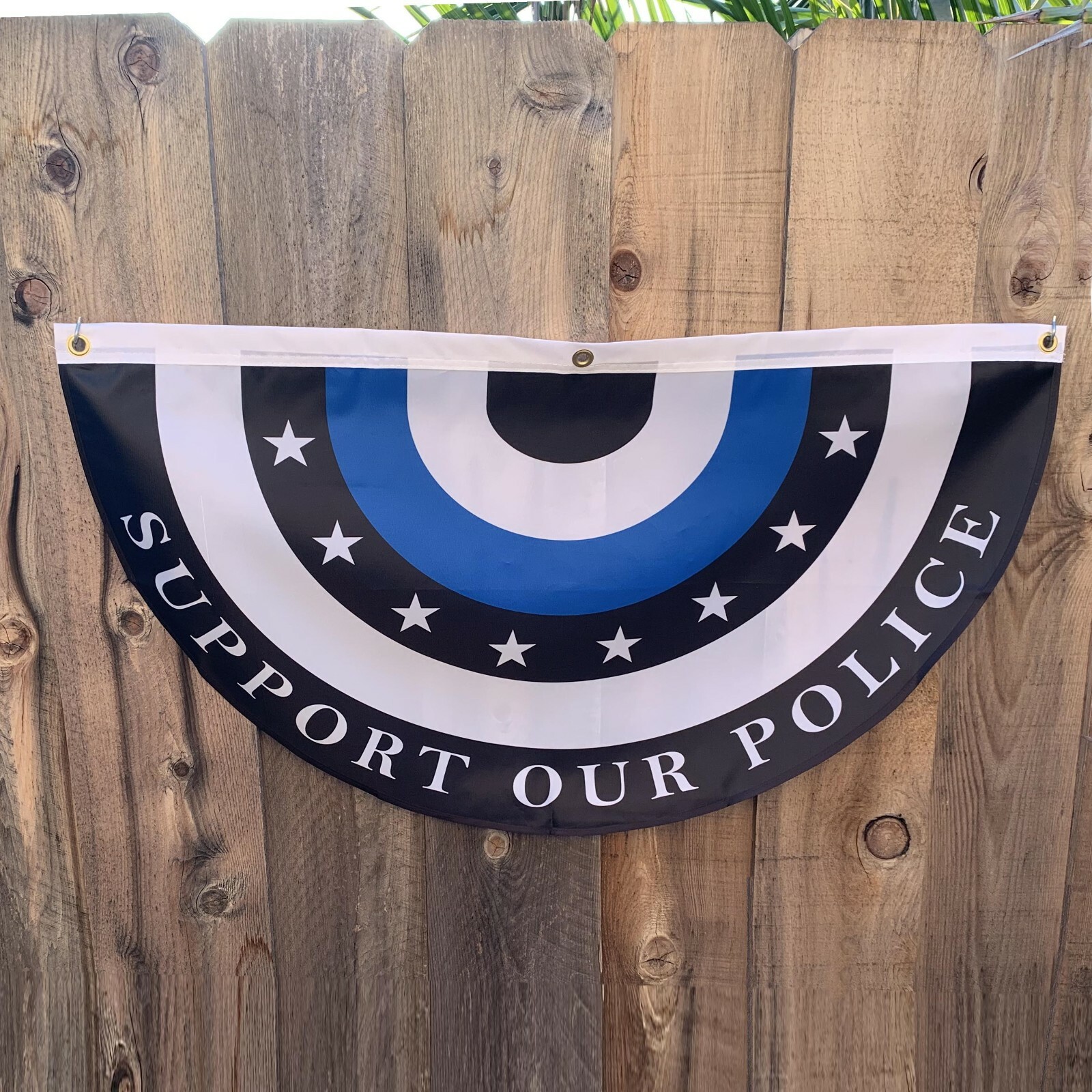 Support Our Police Bunting Flag – 18” x 36”, Thin Blue Line, 4th of ...