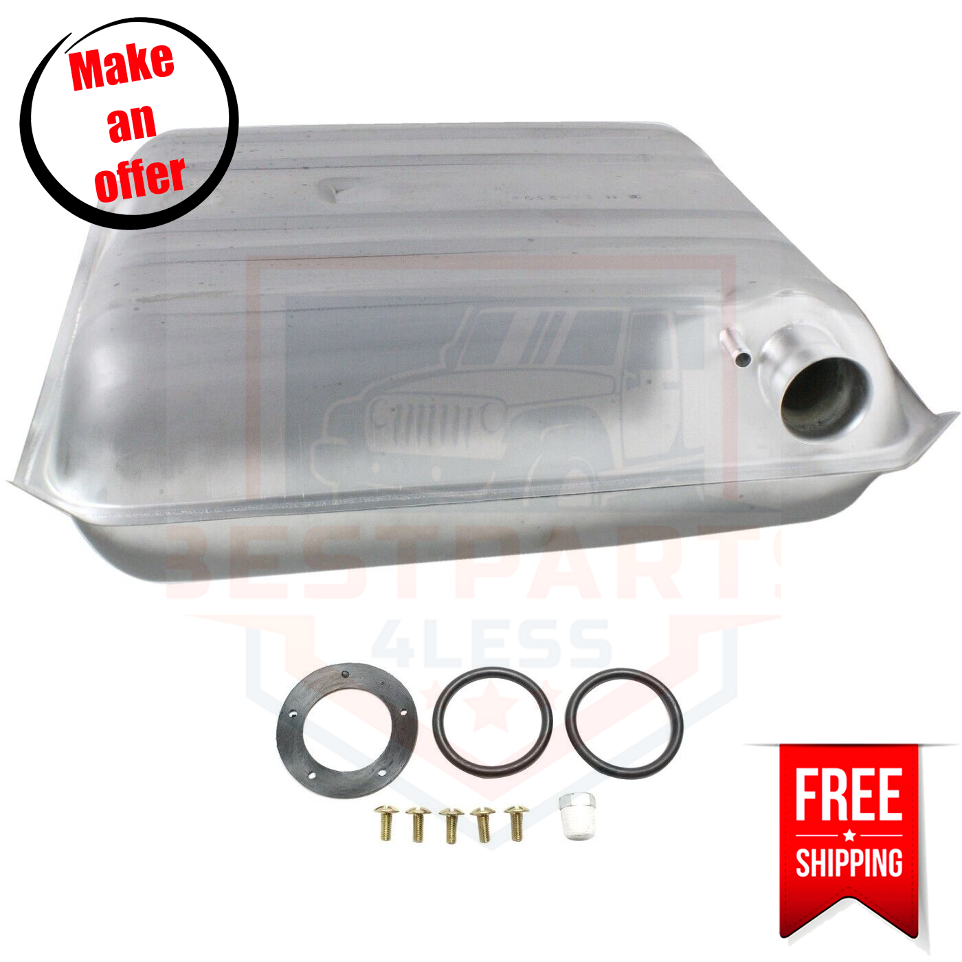 JC Whitney Fuel Tank 16 gallons for 1957 Chevrolet Bel Air Base Coupe ...