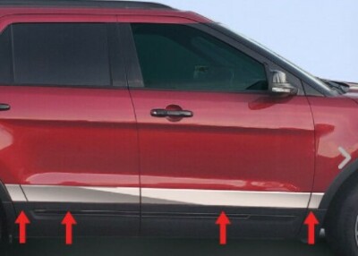 2007-2010 Explorer Sport Trac Rocker Panel Trim Body Side Molding 10Pc ...