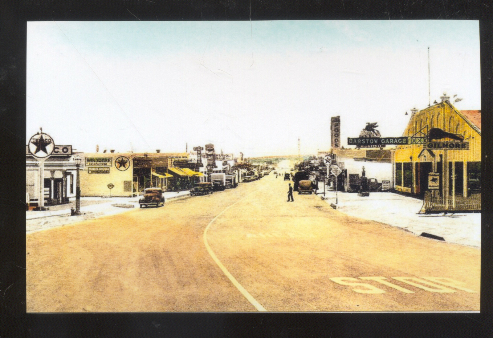 BARSTOW CALIFORNIA ROUTE 66 DOWNTOWN STREET SCENE POSTCARD COPY | eBay