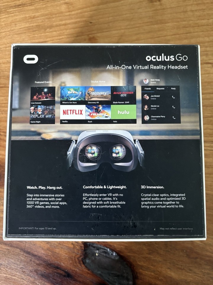 Oculus Go VR Headset Standalone Virtual Reality With Case & Controller ...