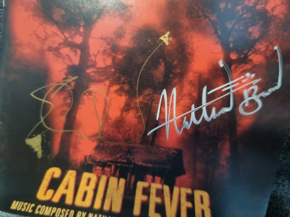 *SIGNED* 'Cabin Fever' Eli Roth & Nathan Barr [CD BOOKLET ONLY] (2002 ...