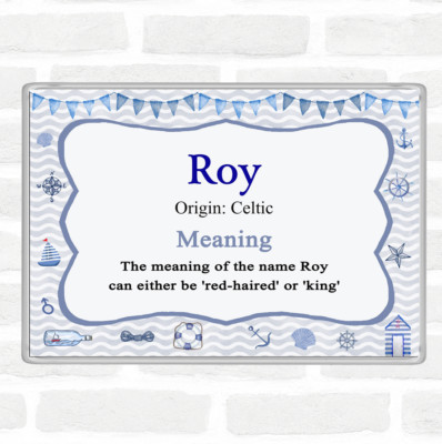 Roy Name Meaning Jumbo Fridge Magnet Nautical | eBay UK