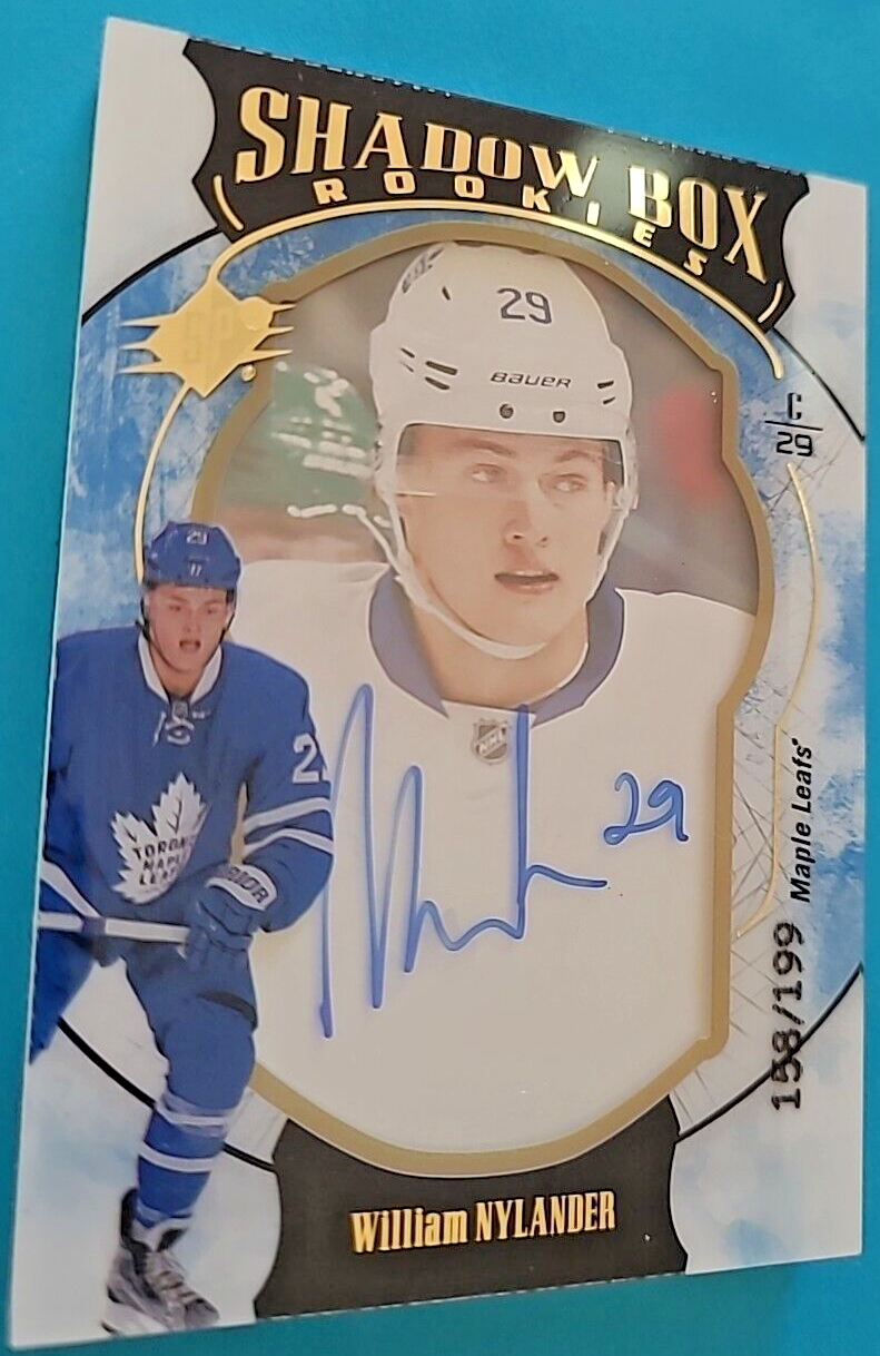 2016-17 SPx - Shadow Box Rookies William Nylander #51 Blue Autographs ...