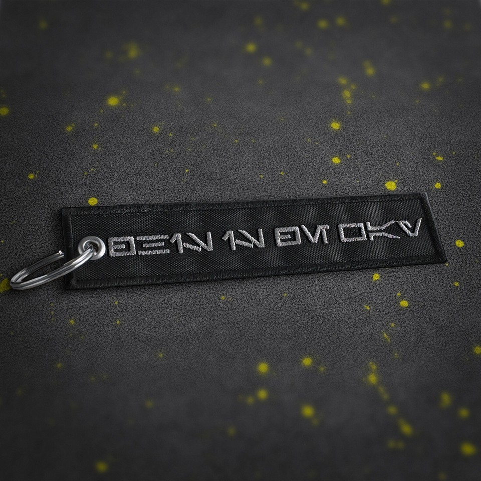 Custom Aurebesh Keychain - Key Tag Personalized Embroidered Jet Tag ...