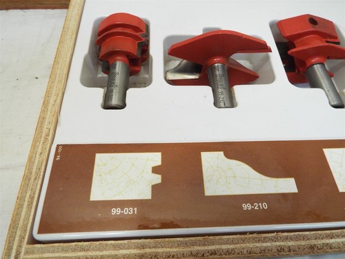 Freud 94-100 5-Piece Cabinet Door Raised Panel Router Bit Set Made In ...