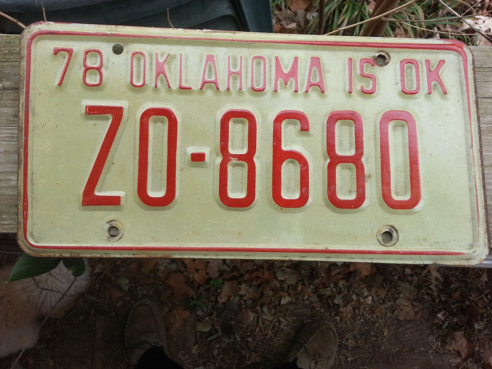 Vintage Old License Plate Oklahoma 1978 | eBay