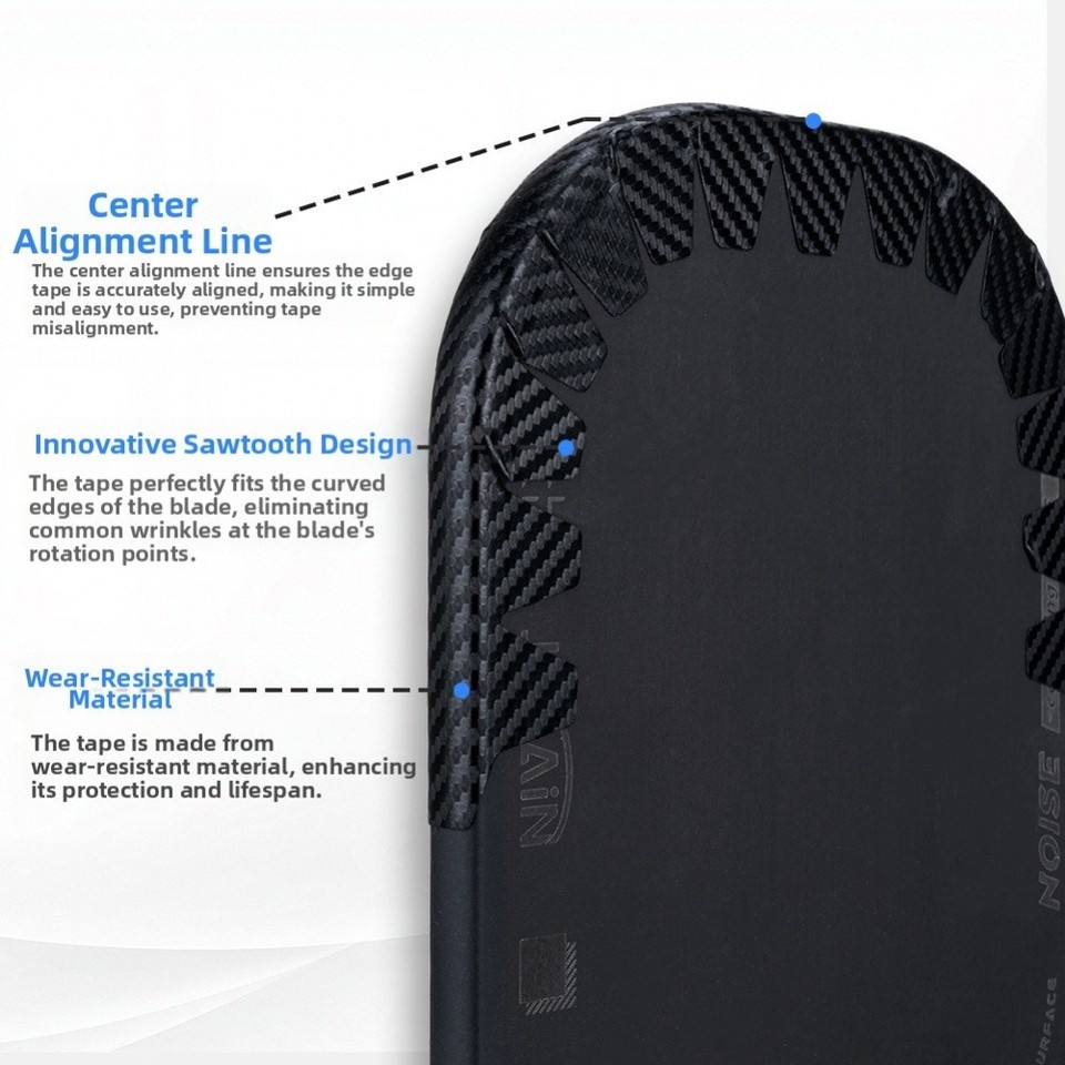 For Court Play Paddle Edge Guard Center Alignment Line For Pickleball ...