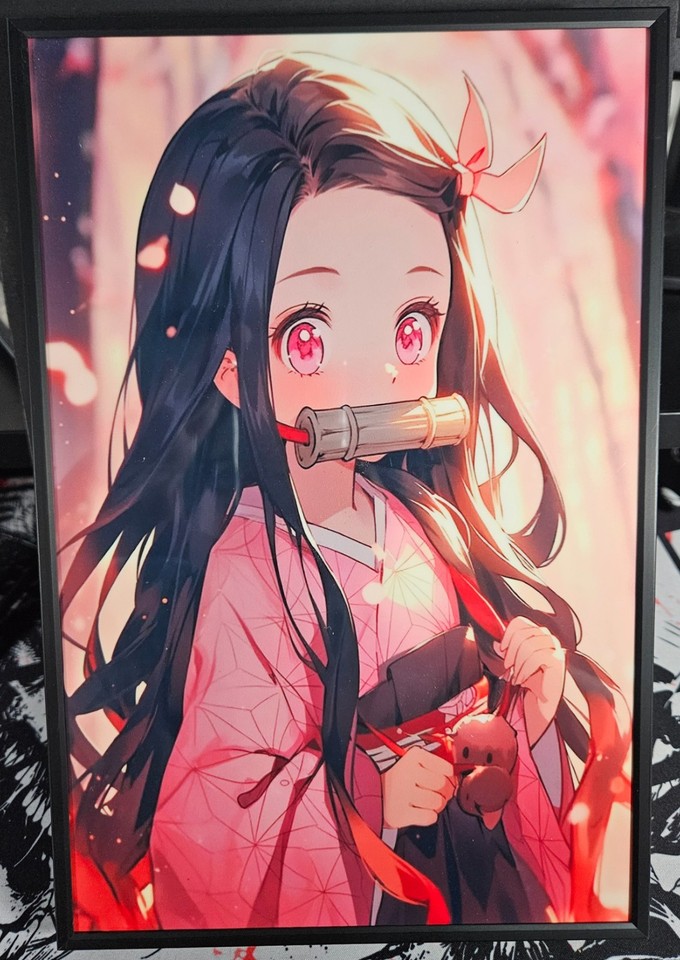 Nezuko Kamado Frame Redemption Demon Slayer Anime Decor Pretty Cute | eBay
