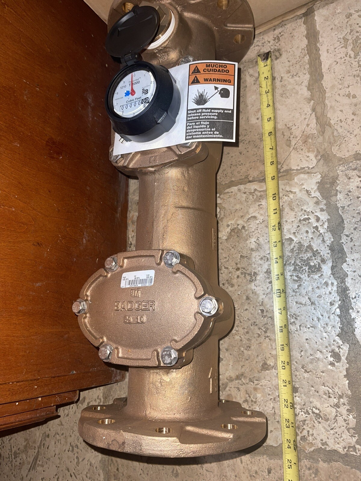 Badger 4”Turbo Water Meter 35759799 LL-NS NSF 61-G MTR. L4-2 C5014A26 ...