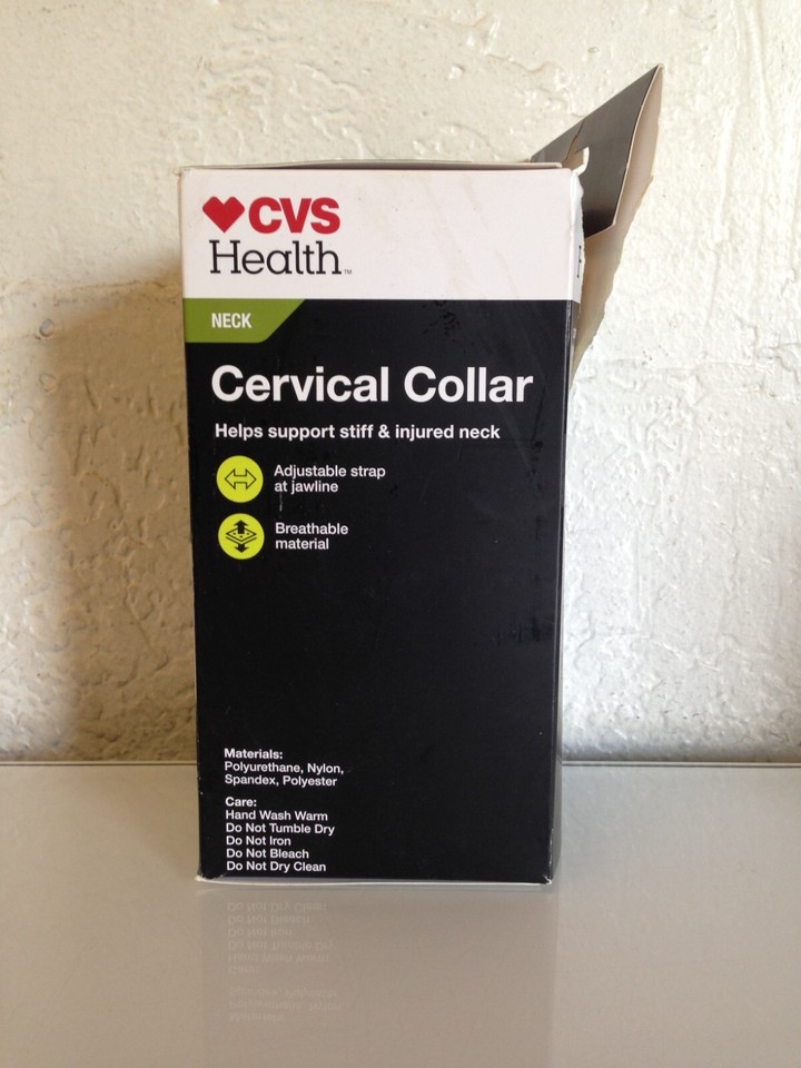 CVS Health Adult Cervical Collar Neck, Adjustable Strap Moderate ...