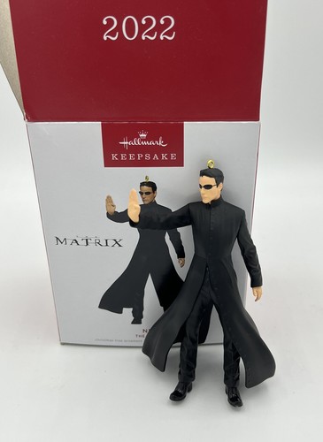 Hallmark 2022 Neo The Matrix Keanu Reeves Movie Christmas Ornament | eBay