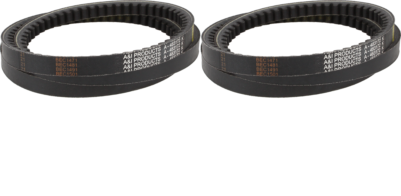 Belt Pack of 2 483172 fits Scag SMTC48V SMWC52V SMWC61V | eBay