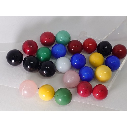Lot of 24 Solid Color Marbles 5/8" and 9/16" | eBay