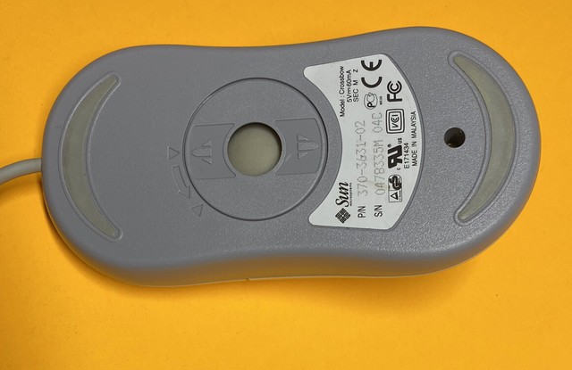 Sun Microsystems Type 6 3-button Crossbow Mini-din 8 Mouse 370-3631 for ...