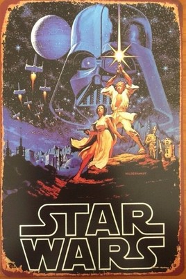 STAR WARS GARAGE Metal Tin Sign Rustic Look . MAN CAVE . brand new AU ...