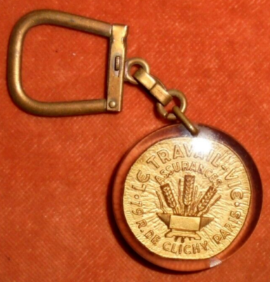 Bourbon LE TRAVAIL VIS Insurance Keychain R by CLICHY Paris Anvil ...