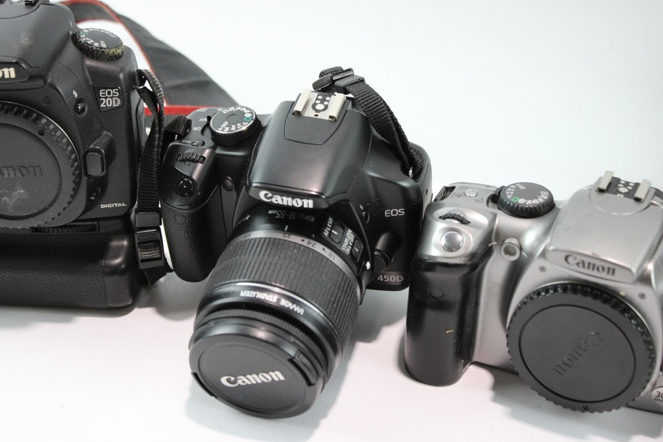 Assorted Vintage DSLR Digital Cameras Inc Canon EOS Etc Bodies Only x 5 ...