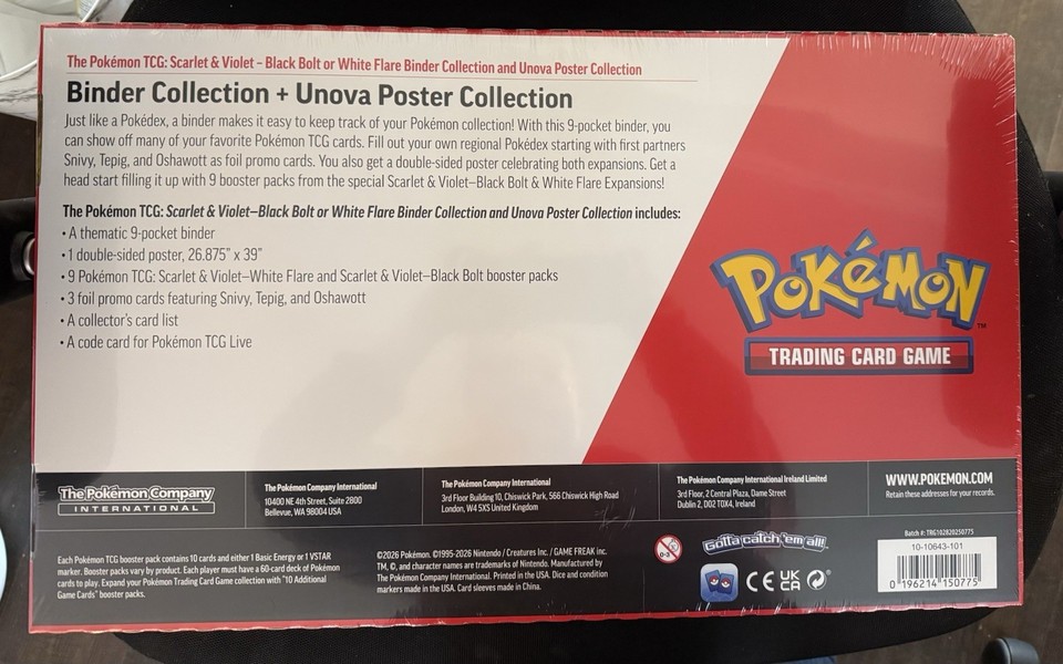Pokemon Black Bolt Binder + Poster Collection- Sam's club bundle | eBay