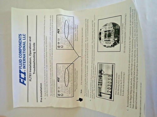 FCI FLT93S FLT93S-0A1W203C1B00000 FLOW SWITCH MODEL 29/30 NEW | eBay