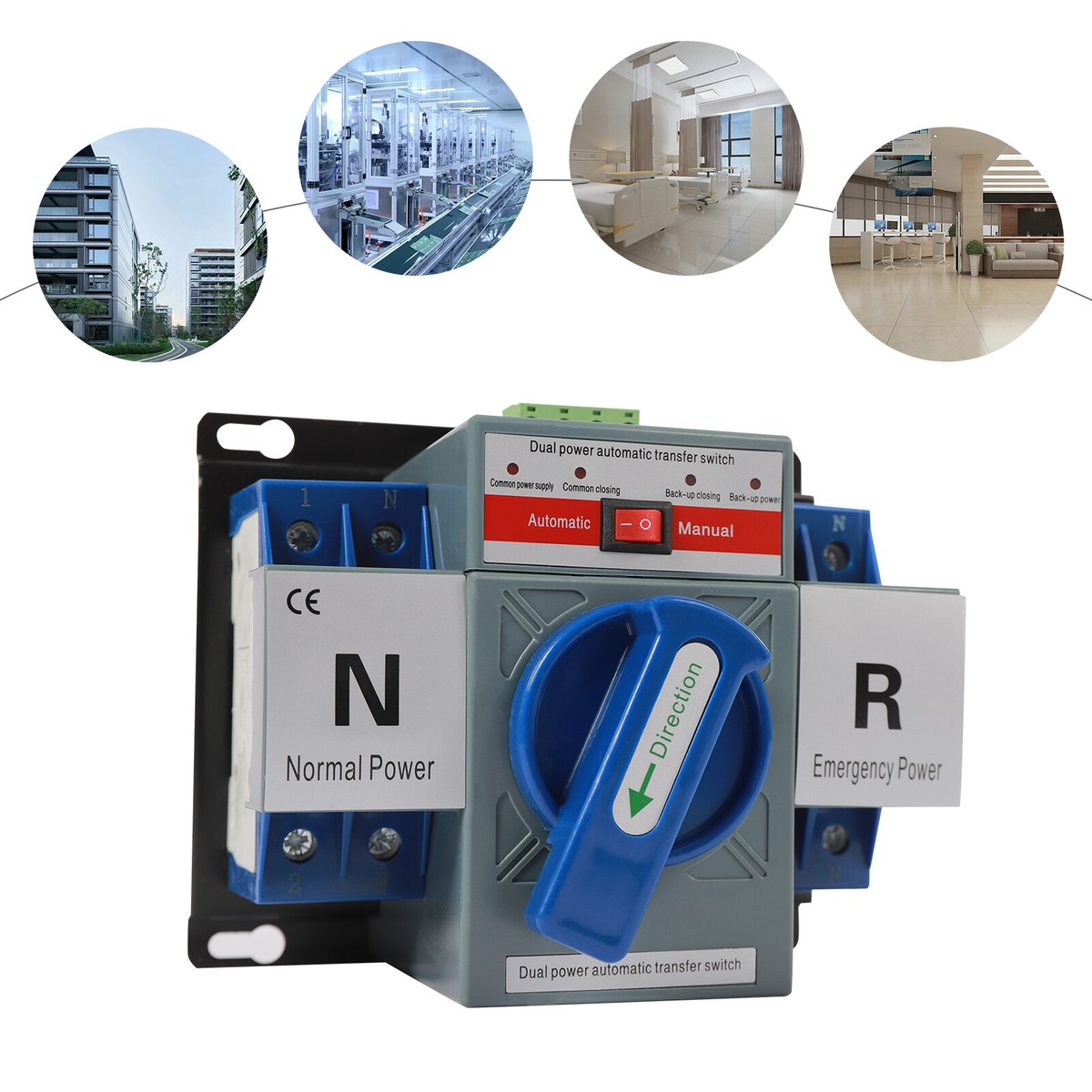 AC-33B Load Rated Switch 63A 2-Pole Automatic Transfer Switch (ATS ...