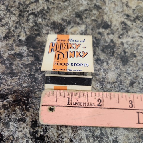 Vintage Hinky Dinky Food Stores Matchbook Nebraska | eBay