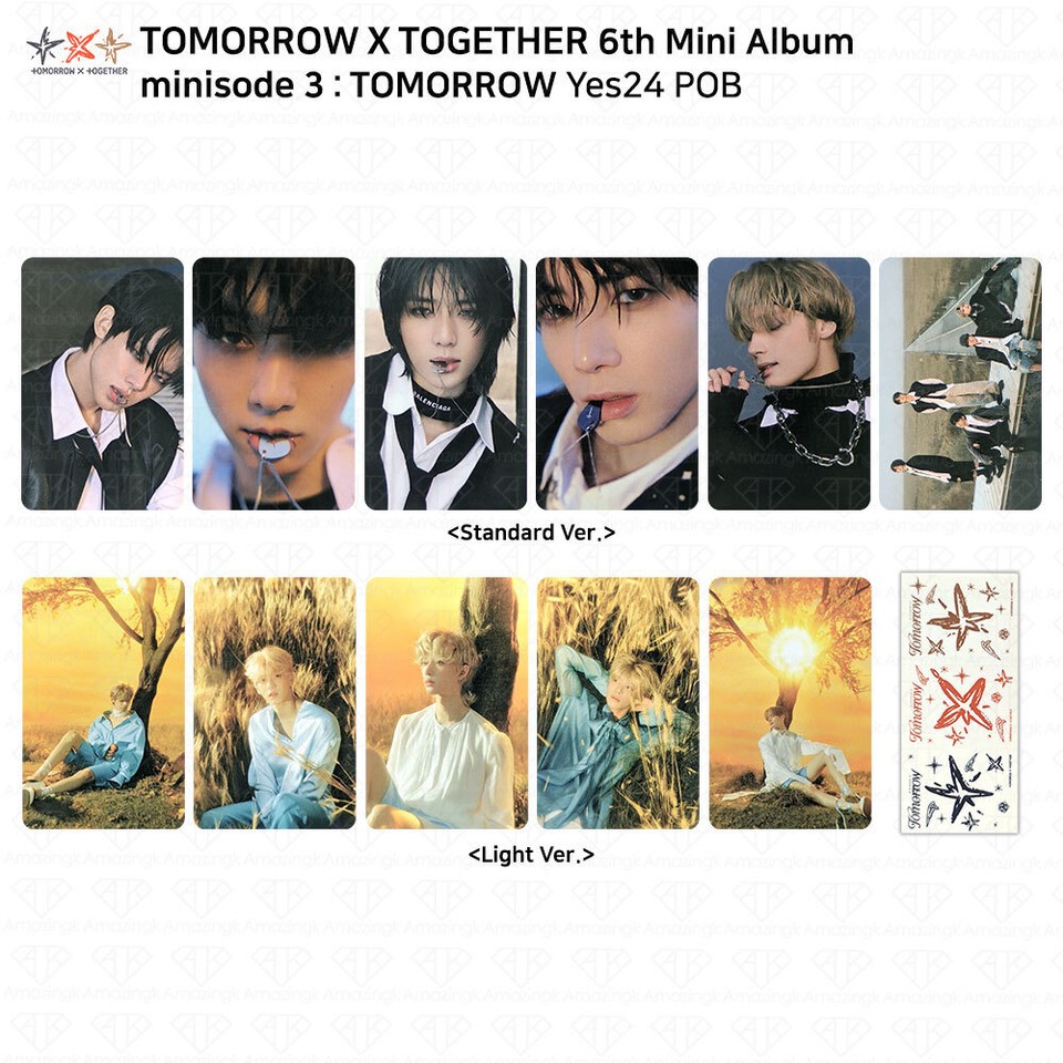 TXT 6th Mini Album Minisode 3:Tomorrow POB Photocard Complete Set KPOP ...