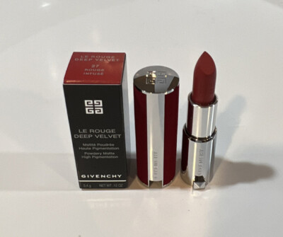 GIVENCHY LE ROUGE DEEP VELVET 27 Rouge Infuse 3.4g. | eBay