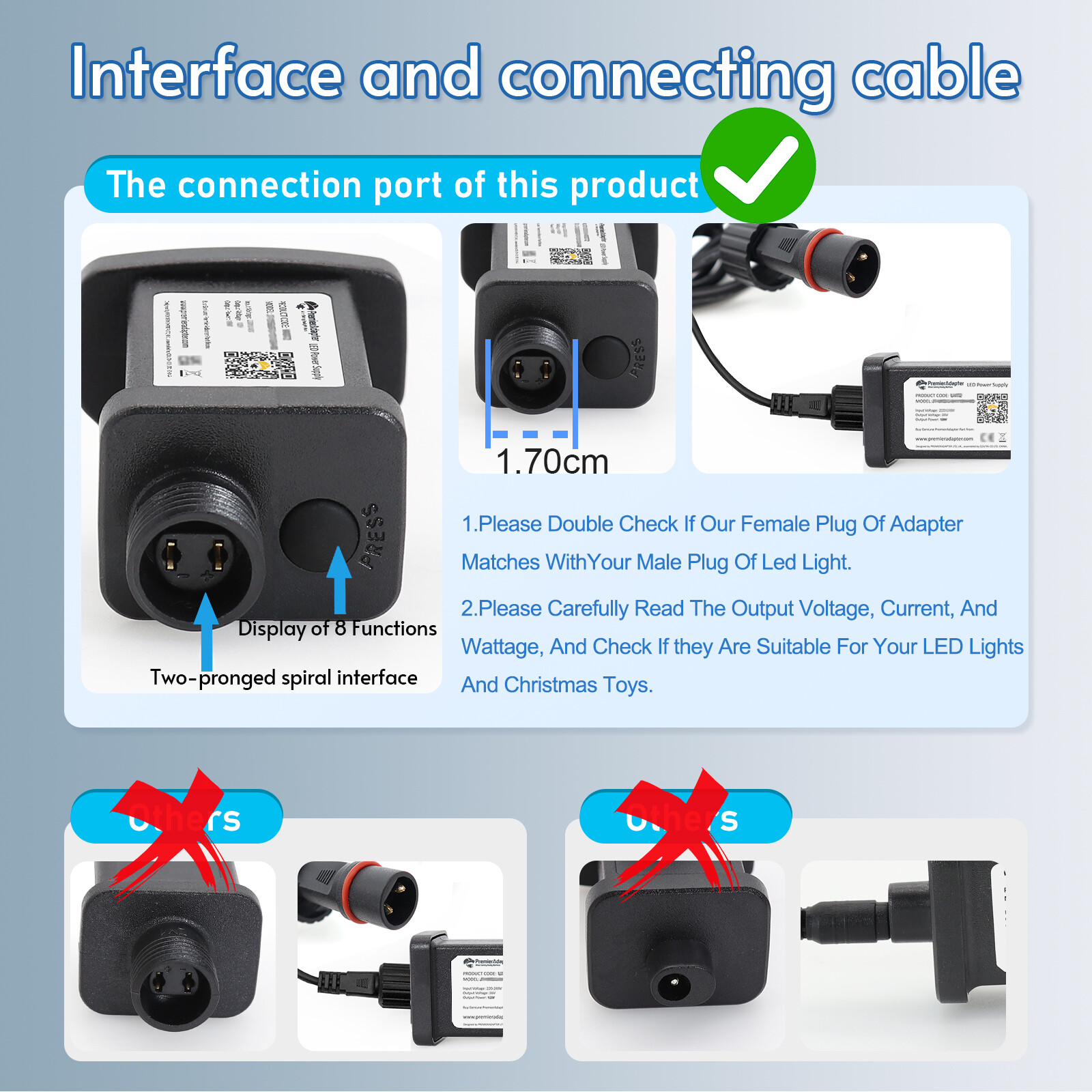 ??CZJUTAI Power Supply for CZJUTAI JT-EL/FC31V9W 31V 9W Christmas Light ...