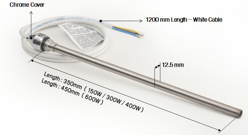 Electric Towel Rail Element | Towel Radiator Heating Element | Dual ...