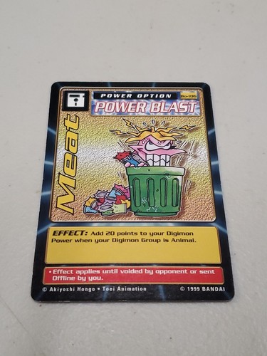 Digimon Digi-Battle Meat Bo-106 Vintage Card 1999 | eBay