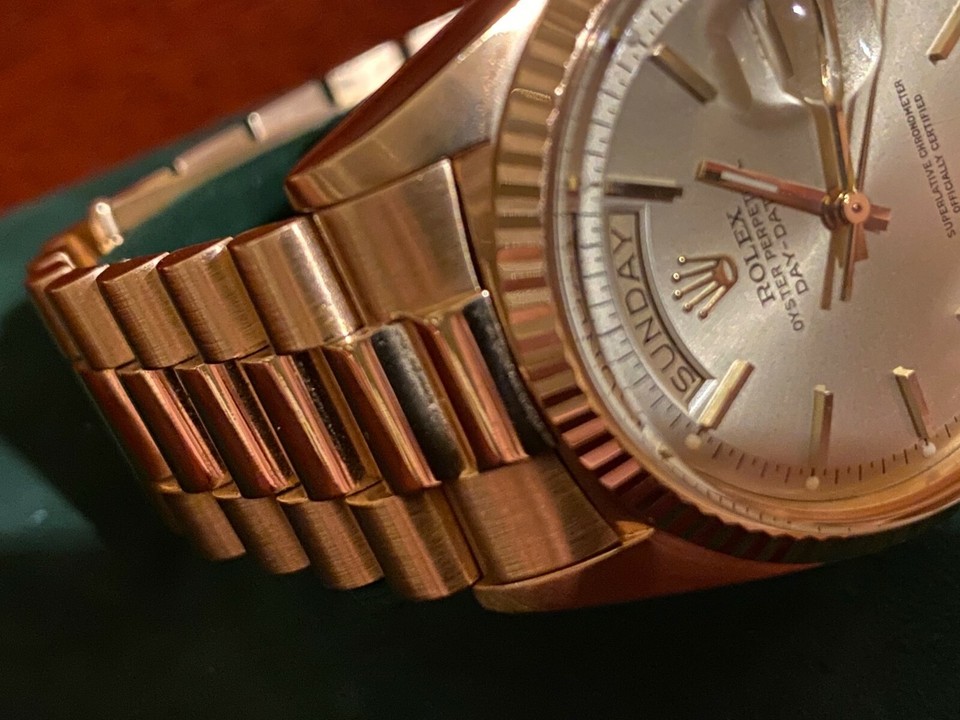 Vintage Rolex Day-Date President | Ultra Rare Blend Solid Pink Gold | eBay