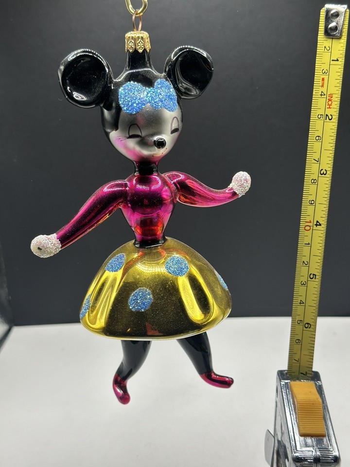 VTG Christopher Radko Italian MINNIE Mouse KISSING COUSINS Ornament ...