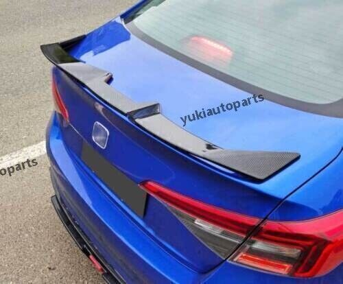 For Honda Civic 2022~2023 Carbon Fiber Gull Wing Rear Trunk Spoiler ...