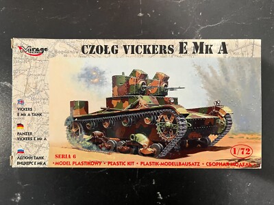 1/72 WW2 Polish Light Tank VICKERS E Mk A w/Twin Turret - Mirage Hobby ...