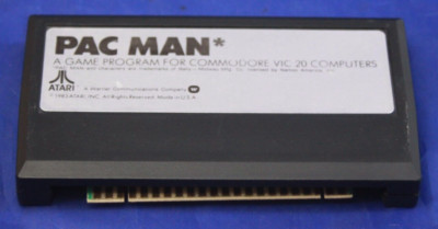 PAC-MAN for COMMODORE VIC-20 Atarisoft 1983 Authentic See Description ...