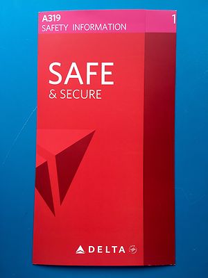 2015 DELTA AIRLINES SAFETY CARD--AIRBUS 319 | eBay
