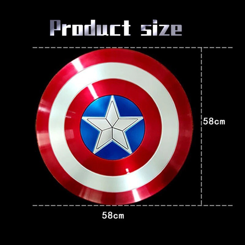 Avengers Captain America Vibranium Shield 24" 75th Anniversary Cosplay ...