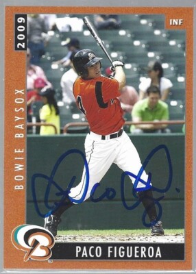2009 Grandstand Bowie Baysox Paco Figueroa IP autograph signed card | eBay