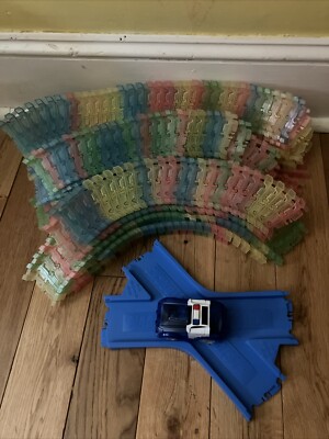 Magic Tracks Neon Colors Over 21 Feet of Track Plus Car | eBay