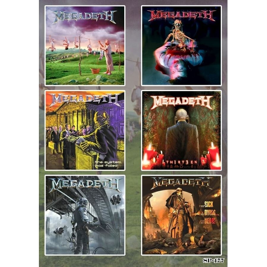 Megadeth Discography Megadeth Album Spines 😍