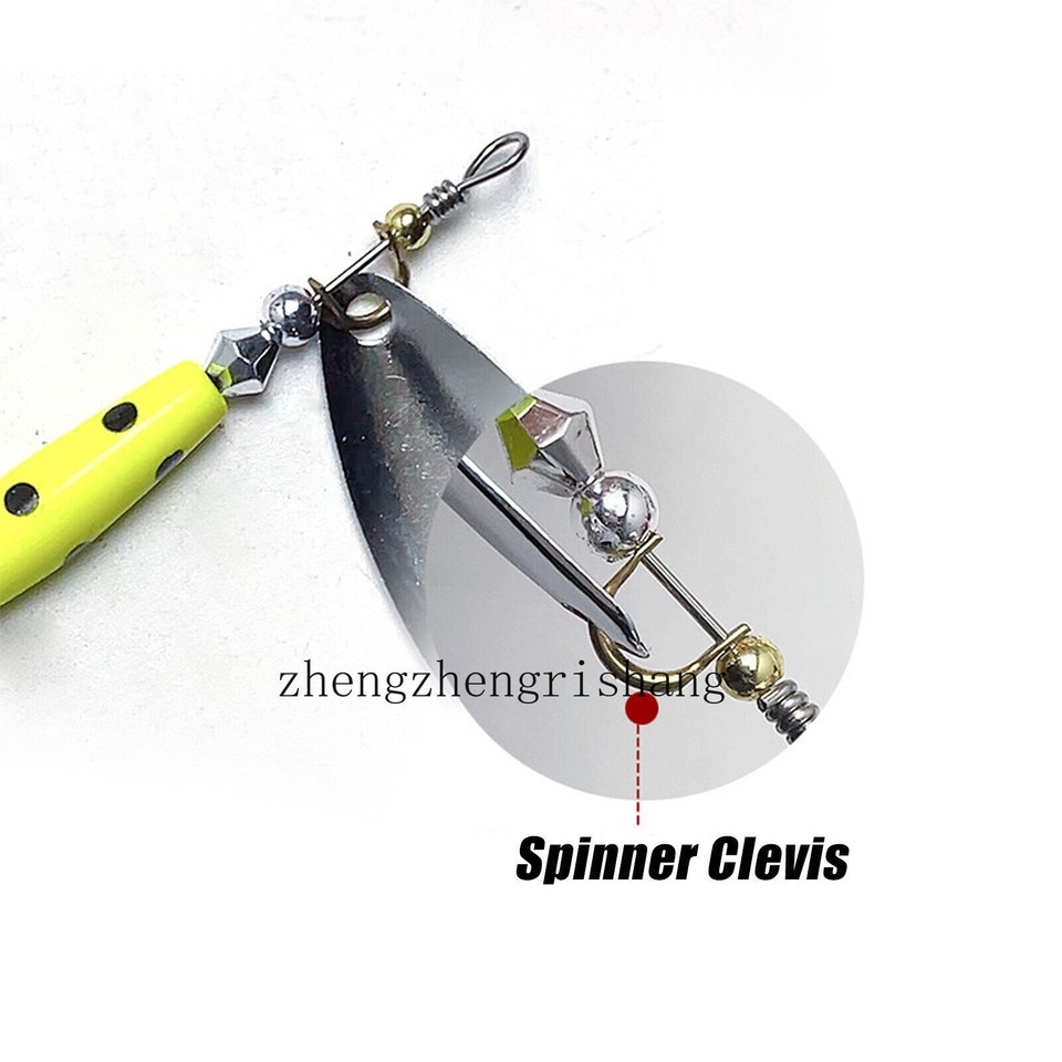 200pcs Fishing Clevis Easy Spin Inline Spinner Lure Spinnerbait Making ...