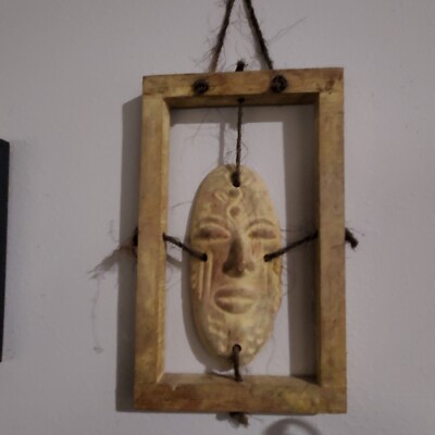 Polynesian Tiki Wall Art Decoration- Oceania Headhunter Island Decor | eBay