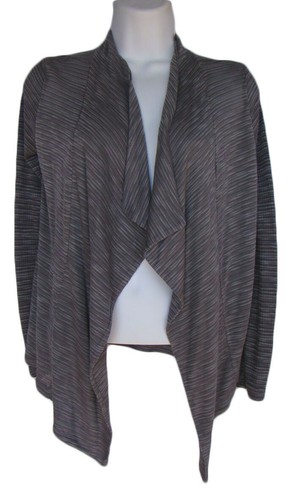 SPLENDID Size 14 Heathered Gray Drape Front Cardigan Sweater NWT $68 | eBay