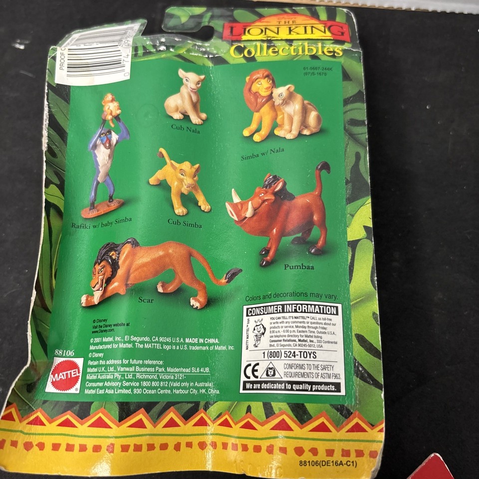 Disney Lion King Scar Figure Mattel New Sealed | eBay