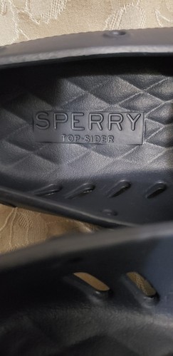 New Sperry Top-Sider Dark Blue Women's Rubber Rubber Slip-Ons Size:8M ...