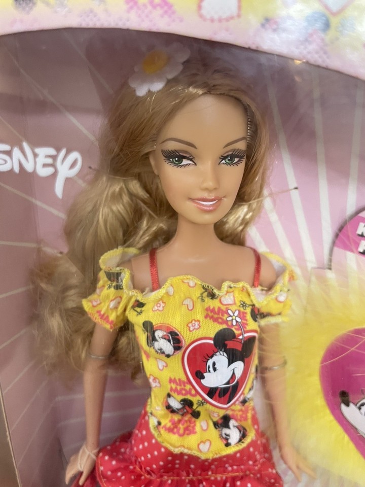 New 2005 Minnie Mouse Barbie Doll Disney/Mattel J0873 Blonde/NRFB/+ Key ...