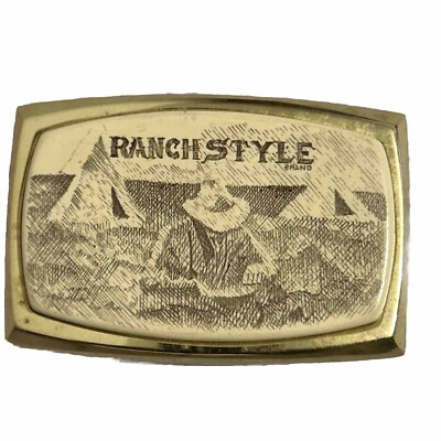 Vintage Ranch Style Brand Belt Buckle Cowboy Tipi Lambert Co | eBay