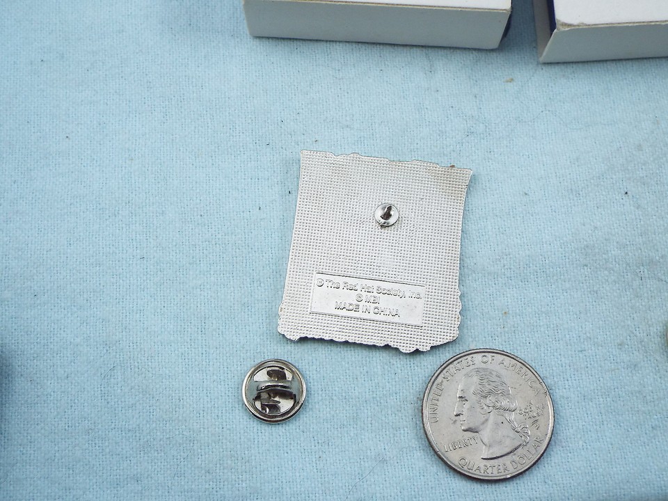 WILLABEE & WARD PIN RED HAT SOCIETY LET YOUR FRIENDSHIP BLOSSOM AND ...