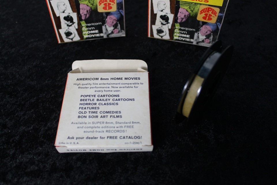 Americom 8mm Home Movies Comedy Classics reels in original packaging (3 ...